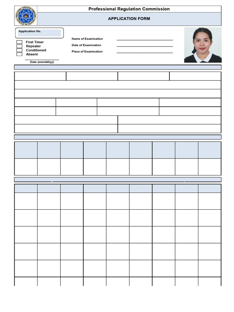 PRC Professional Teacher Application Form | PDF | Criminal Law | Crimes