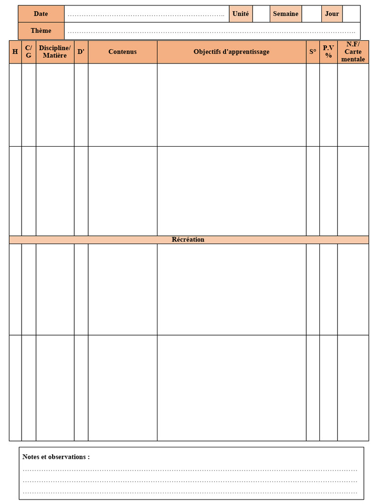 Cahier Journal Explicite FR - Abdou | PDF