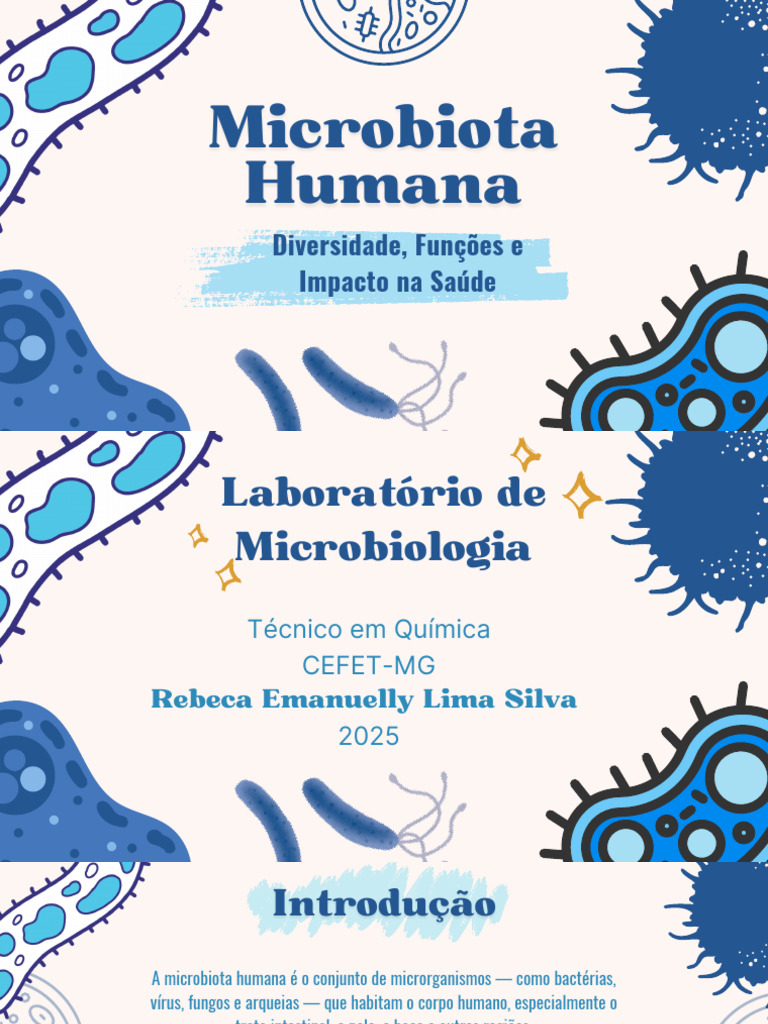 Microbiota Humana: Funções e Impactos | PDF | Microrganismo | Bactérias