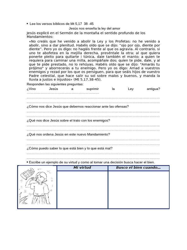 Ficha de Religión 11 de Abril | PDF