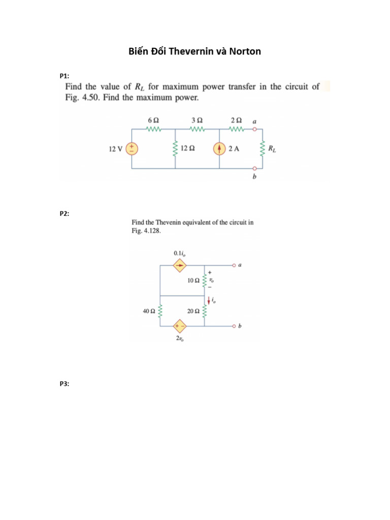 Biến Đổi Thevenin | PDF