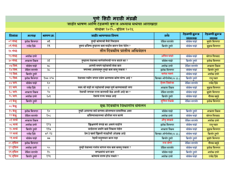 Public Talk & Watchtower Schedule Nov. 25 - Apr. 26.-3 | PDF