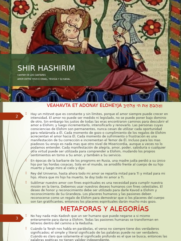 Shir Hashirim | PDF | Amor | Verdad