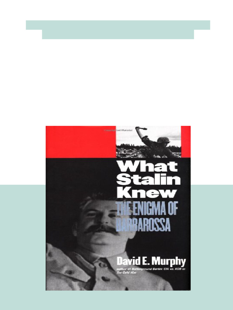 What Stalin Knew The Enigma of Barbarossa First Edition. Edition de ...
