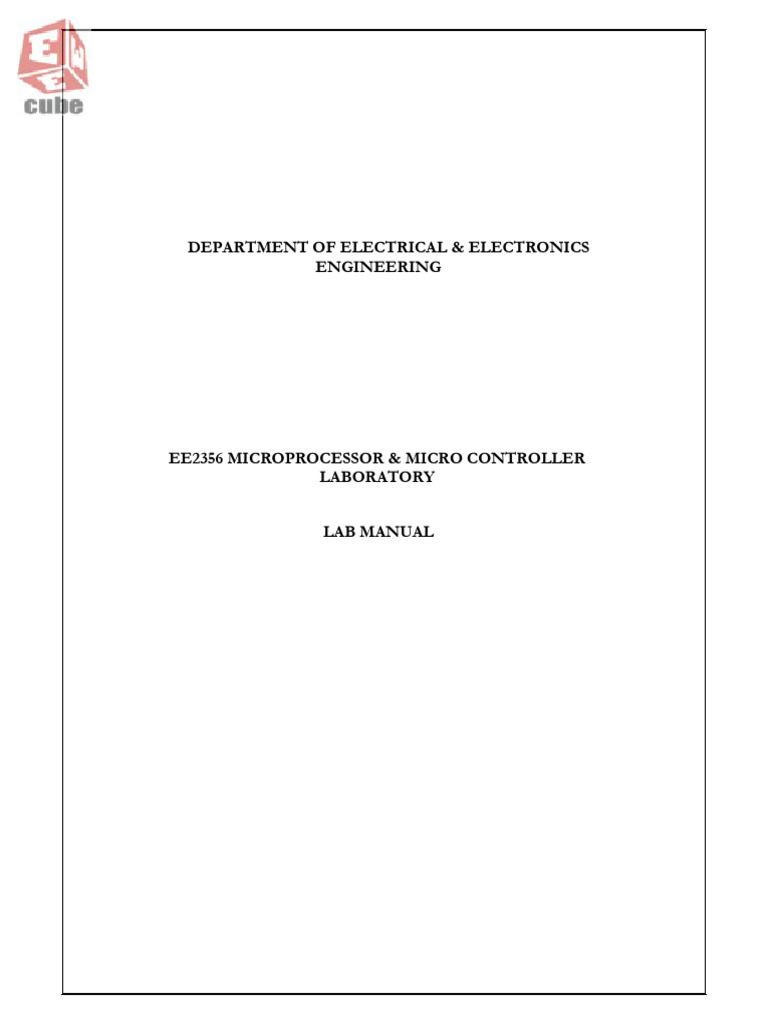 MPMC Manual VTH Sem EEE | PDF | Division (Mathematics) | Bit