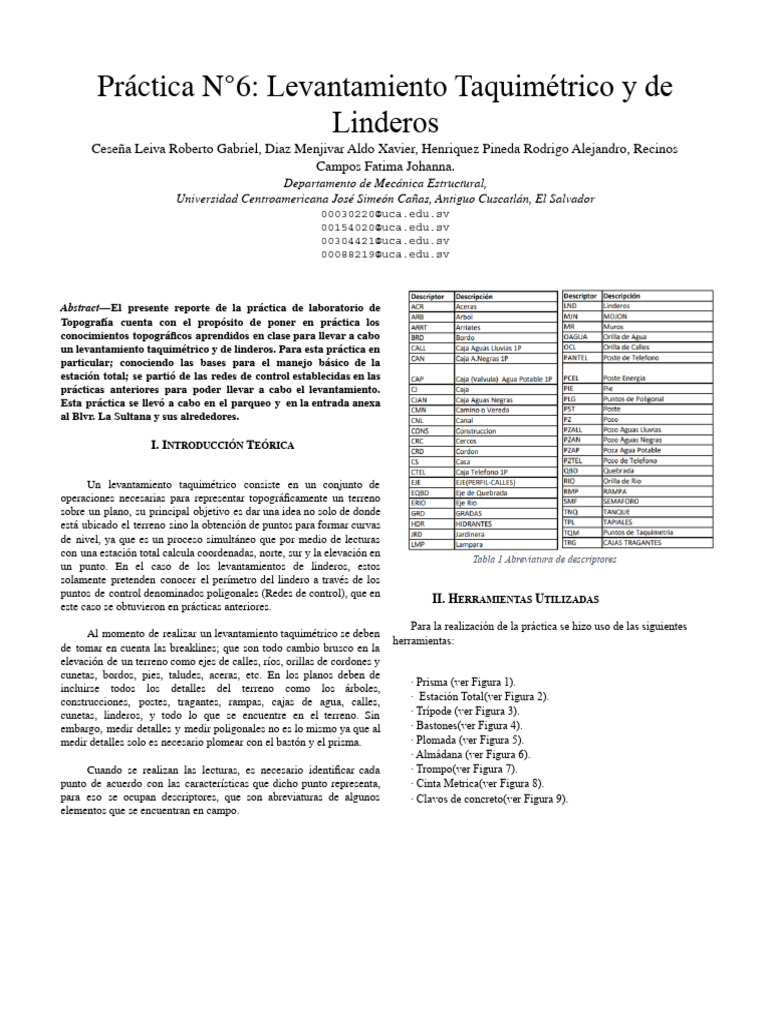 221020-Team AP-Reporte de Practica 6 Levantamiento Taquimétrico y de ...