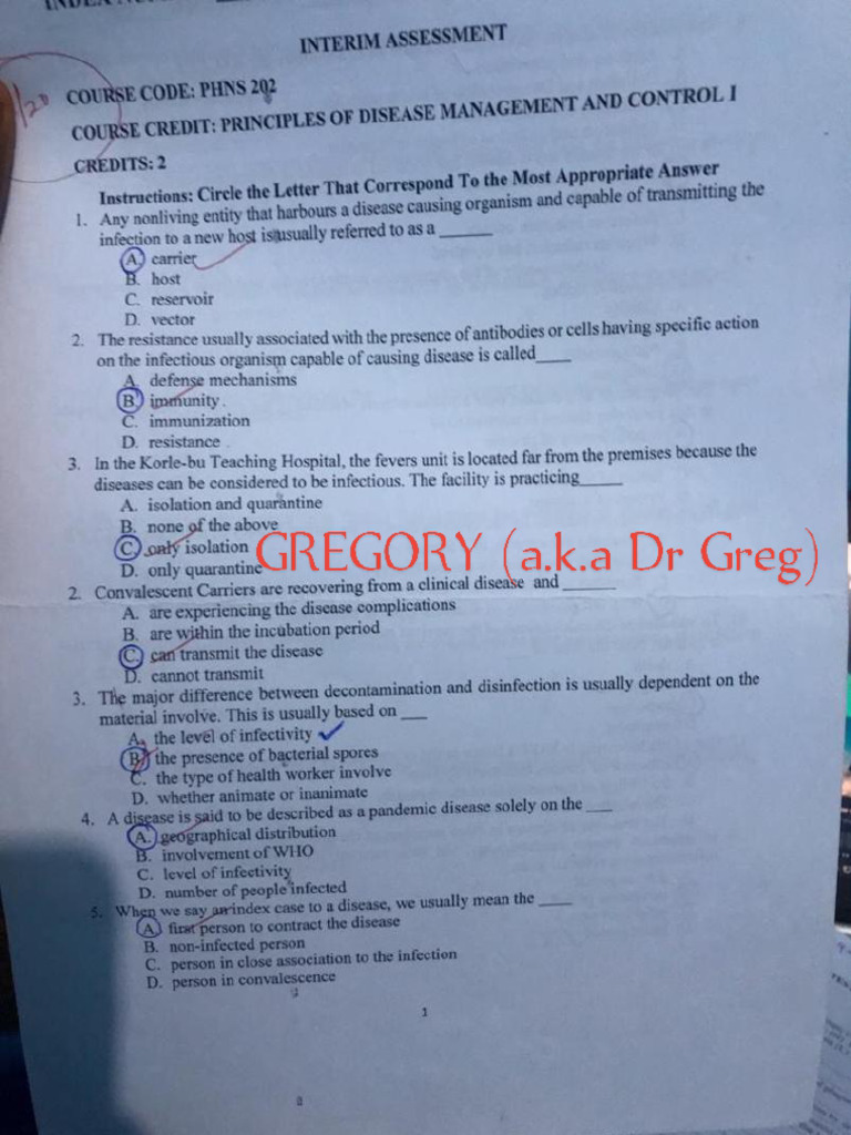 Disease Control I Pasco. | PDF