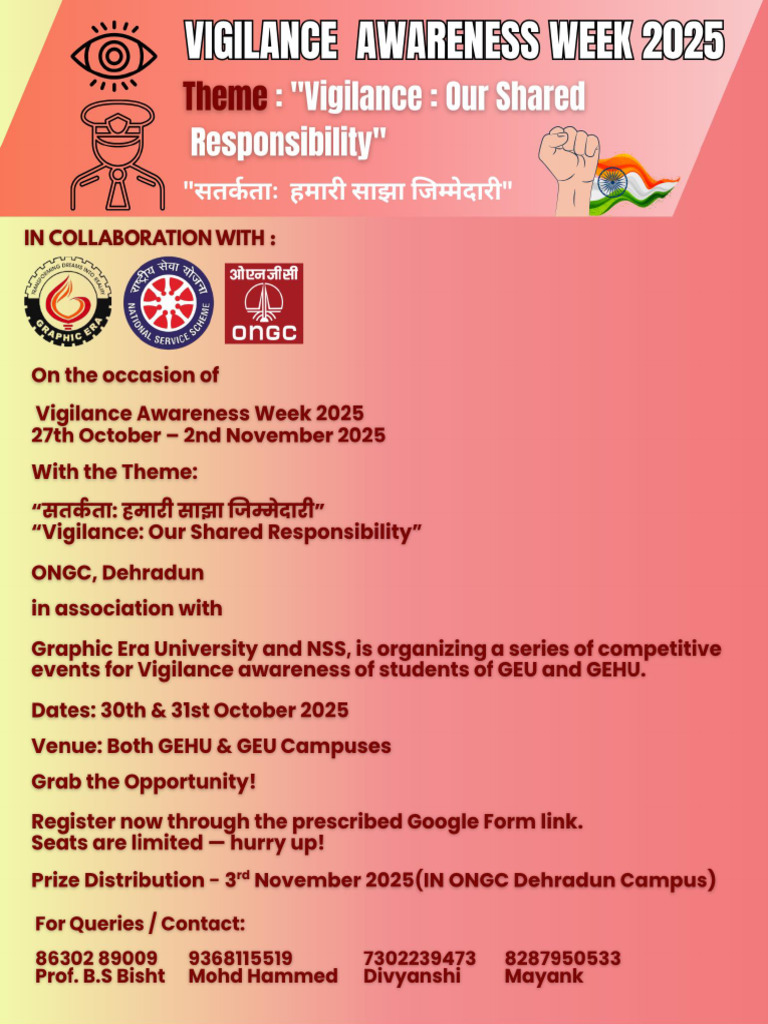 Vigilance Awareness Drawing Contest 2025 | PDF
