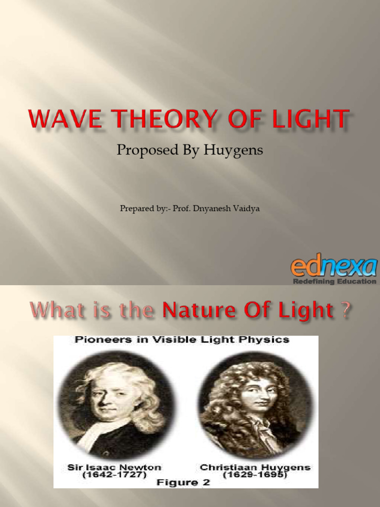 Wave Theory of Light | PDF | Light | Waves
