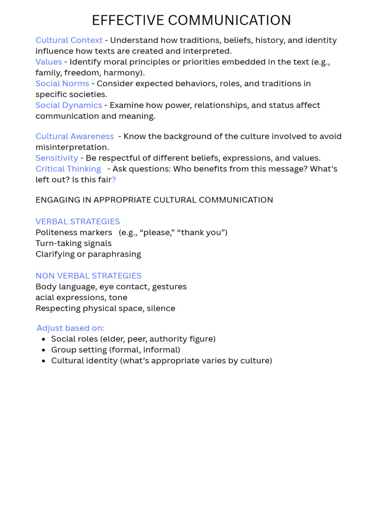 Effective Communication | PDF