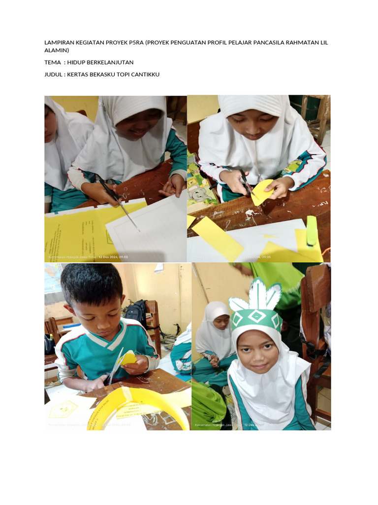 Lampiran Kegiatan Proyek P5ra | PDF