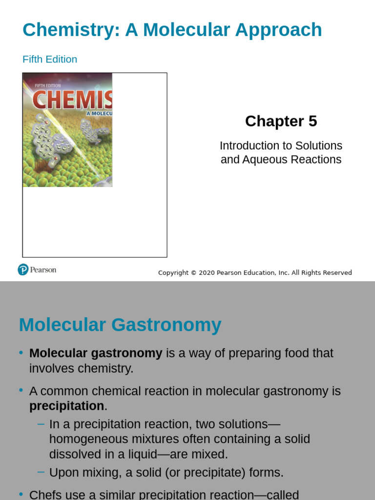 CH 5 - Introduction To Solutions and Aqueous Reactions | PDF | Redox | Acid