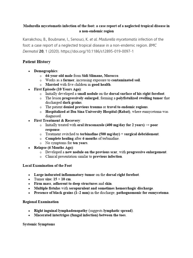 Case Study Sub Cutaneous | PDF | Infection | Staining