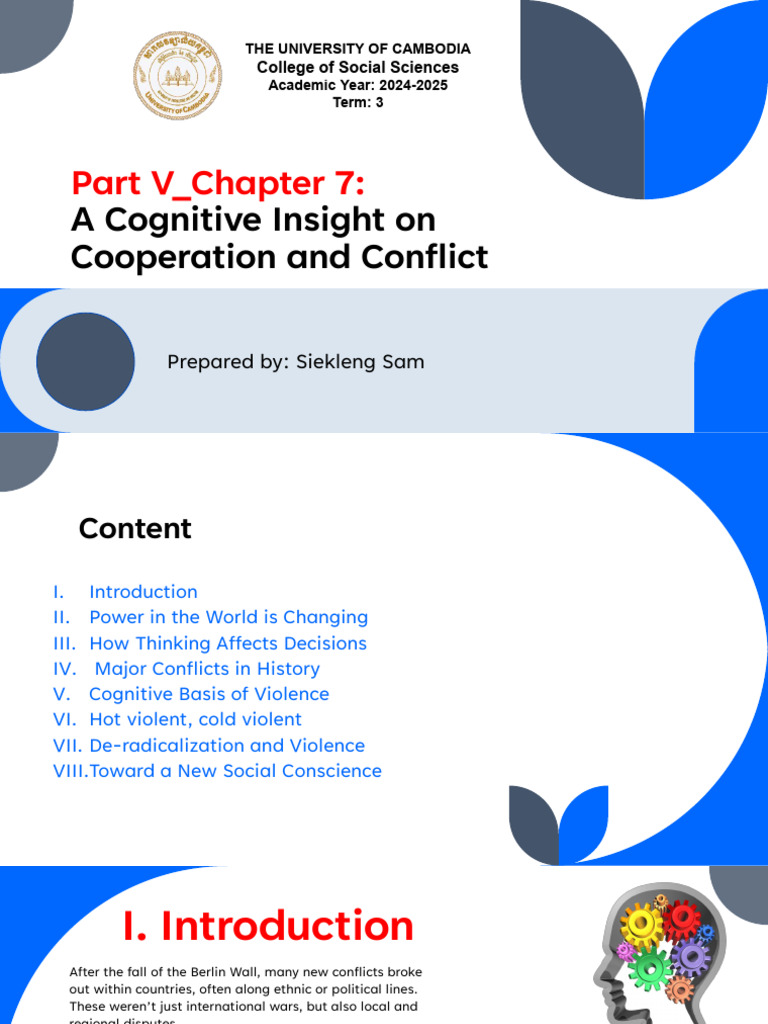 PPT5 - PartV - Chapter7-8 - A Cognitive Insight On Cooperation and ...