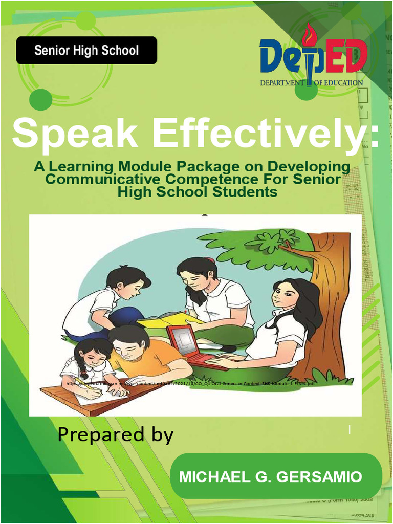 Speak Smart_A Learning Module Package on Developing Communicative ...