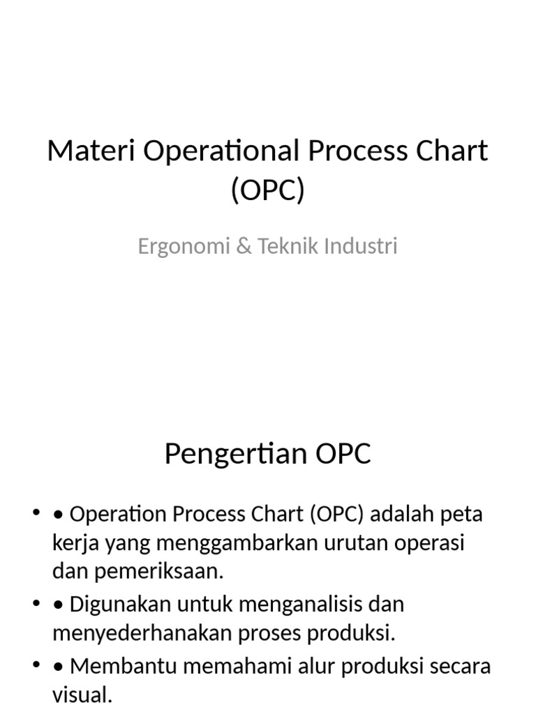 Materi Operational Process Chart | PDF