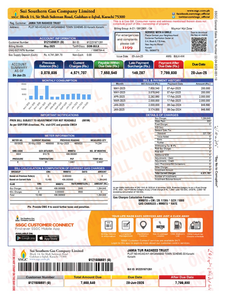 May Bill. Due To Wrong Reading Cannceled | PDF | Economies | Payments