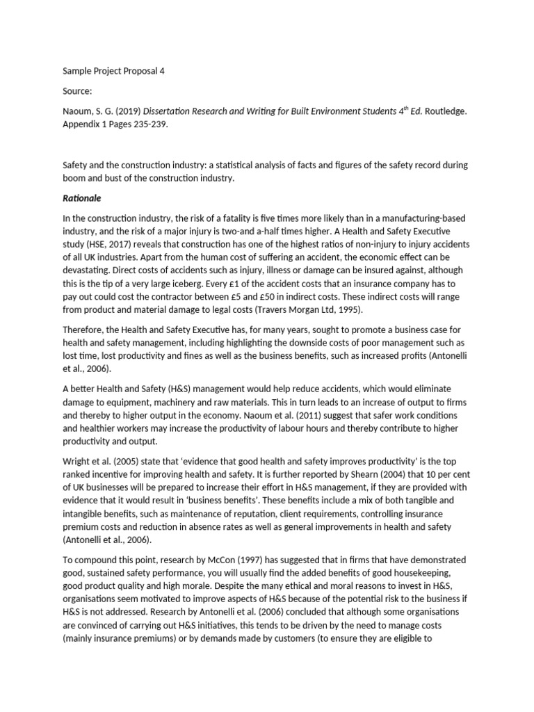 Construction Safety: Economic Impact Analysis | PDF | Occupational ...
