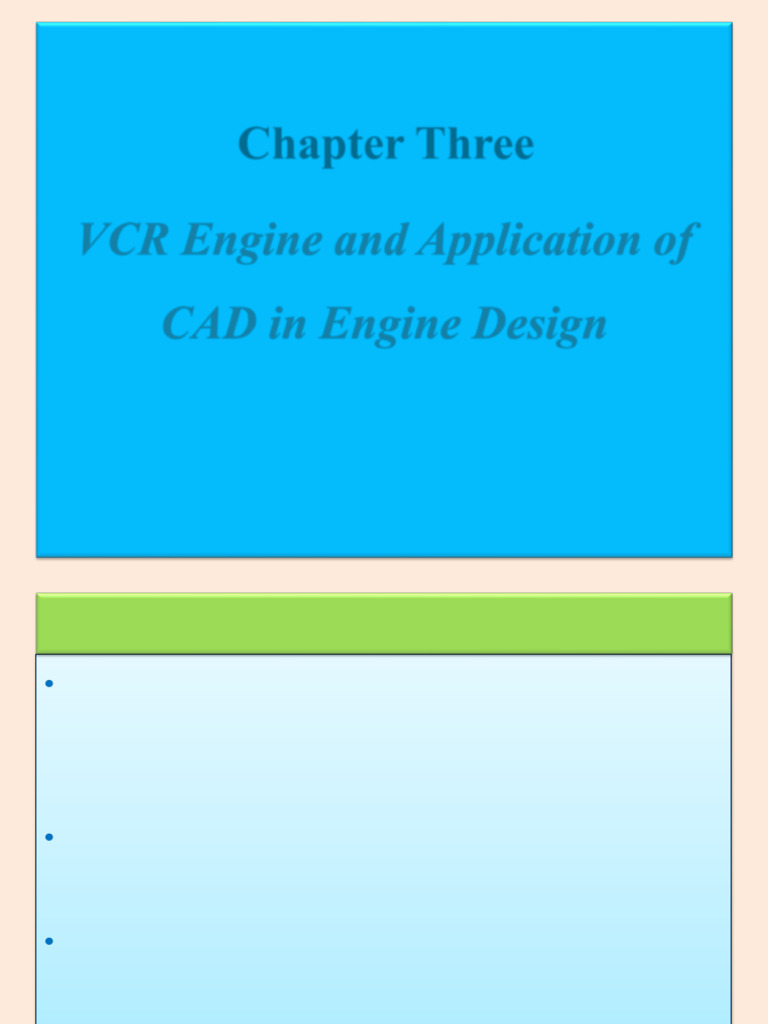 VCR Engine Design and CAD Applications | PDF | Engines | Piston