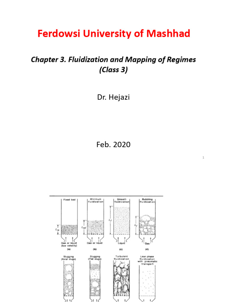 Fluidization - Class 3 | PDF | Fluidization | Gases
