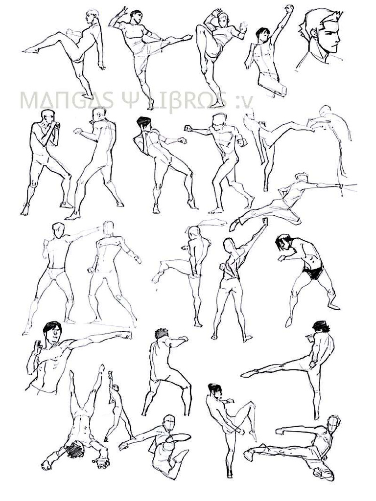 Dibujar Poses de Combate | PDF