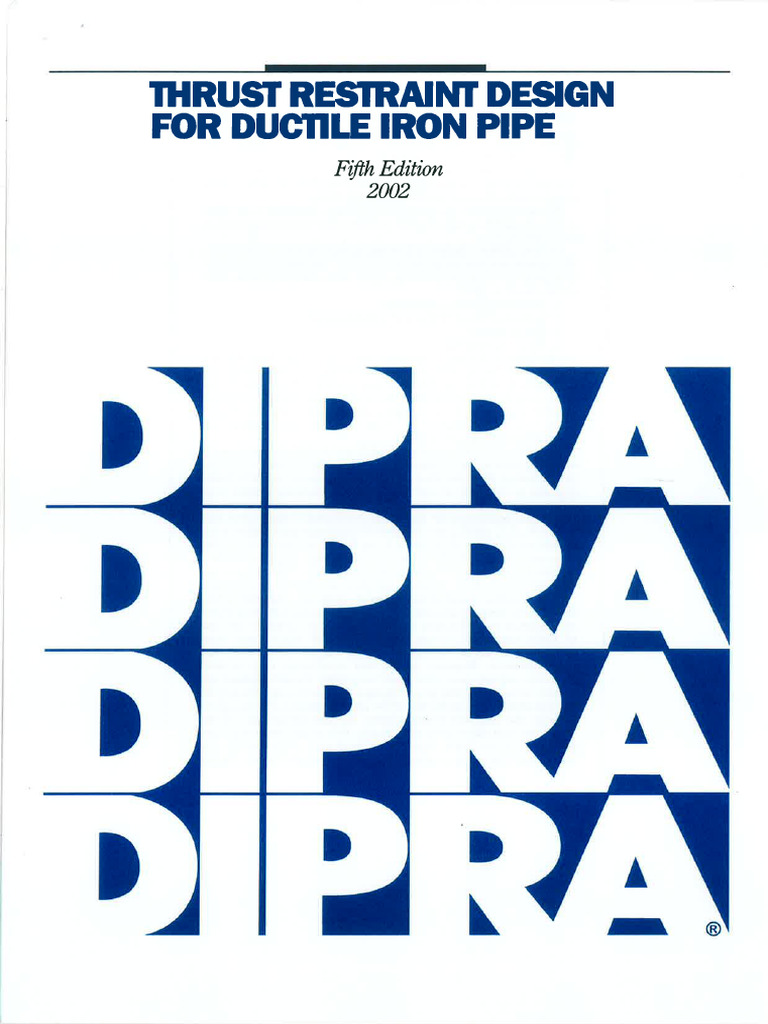 Thrust Restraint Design For Ductile Iron Pipe | PDF