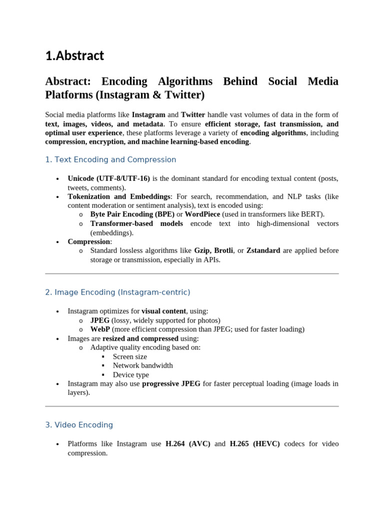 Encoding Socail Media Algorithm | PDF | Data Compression | Machine Learning