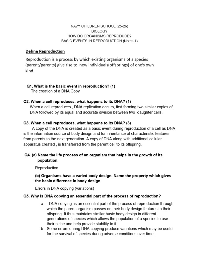 Understanding Organism Reproduction | PDF | Reproduction | Sexual ...