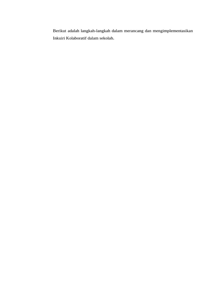 Adalah Langkah-Langkah Dalam Merancang Dan Mengimplementasikan Inkuiri ...