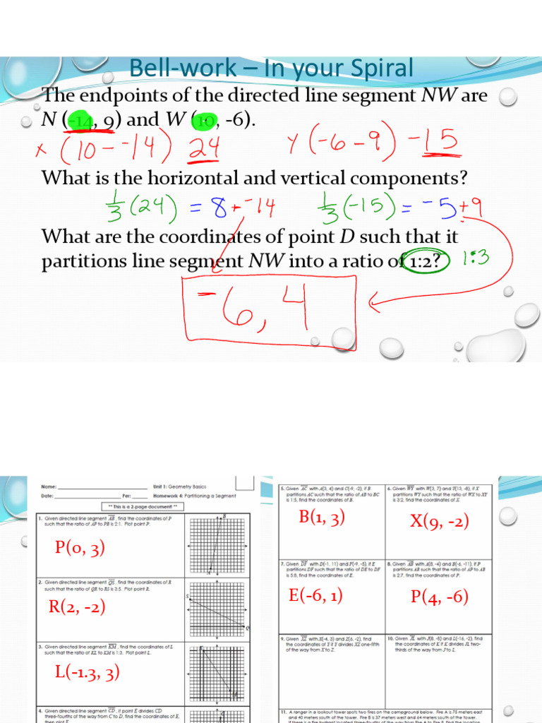 Geometry: Line Segment Partitioning | PDF
