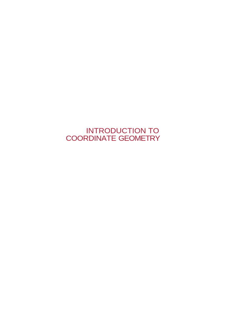 Copy of Introduction - To - Coordinate - Geometry | PDF | Line ...