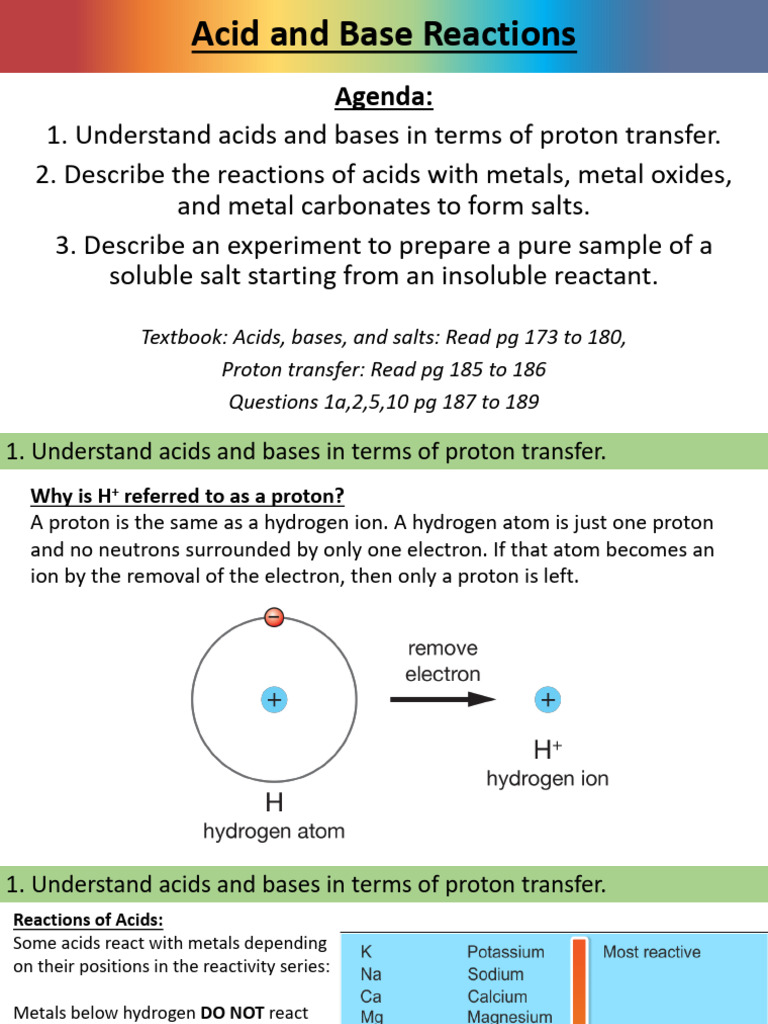 Lesson - Acids, Bases, and Salts | PDF | Acid | Oxide