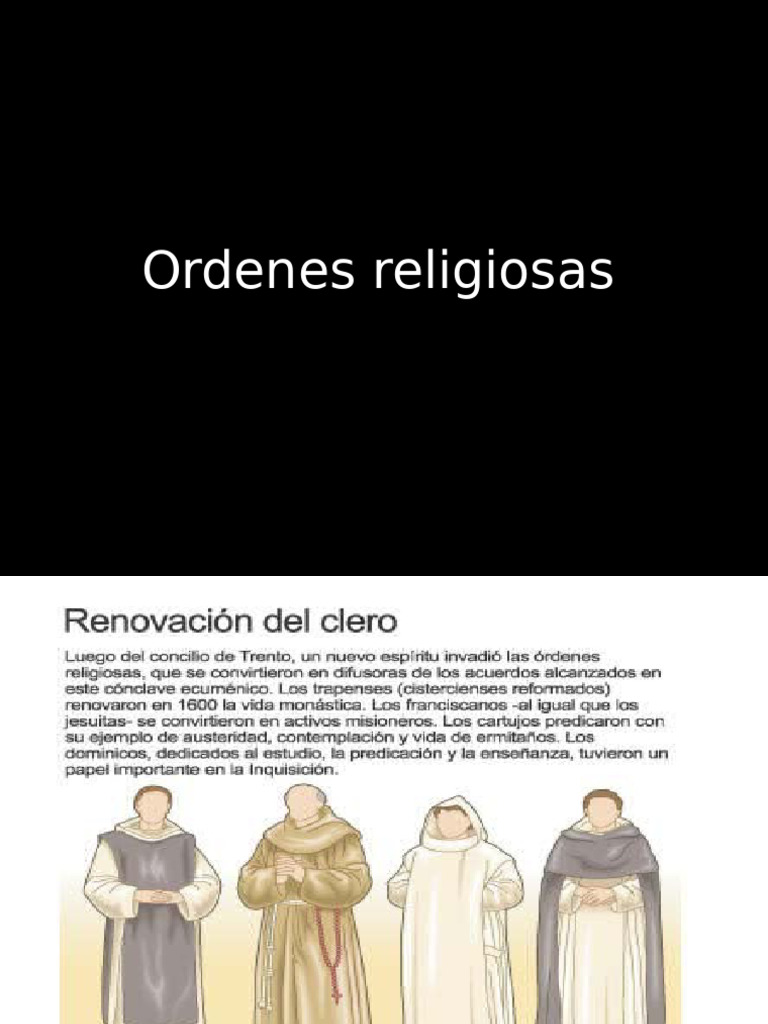 Tipos de Órdenes Religiosas en el Cristianismo | PDF | Iglesia Católica ...