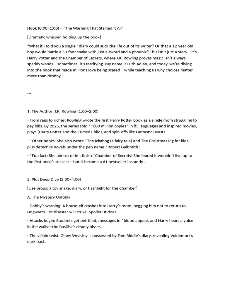 Exploring Harry Potter's Chamber of Secrets | PDF | Harry Potter