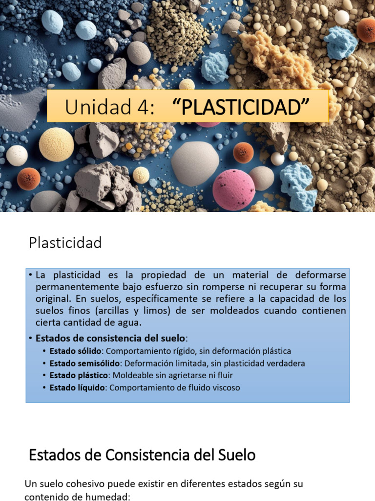 Propiedades y Límites de Plasticidad del Suelo | PDF | Mecánica de ...
