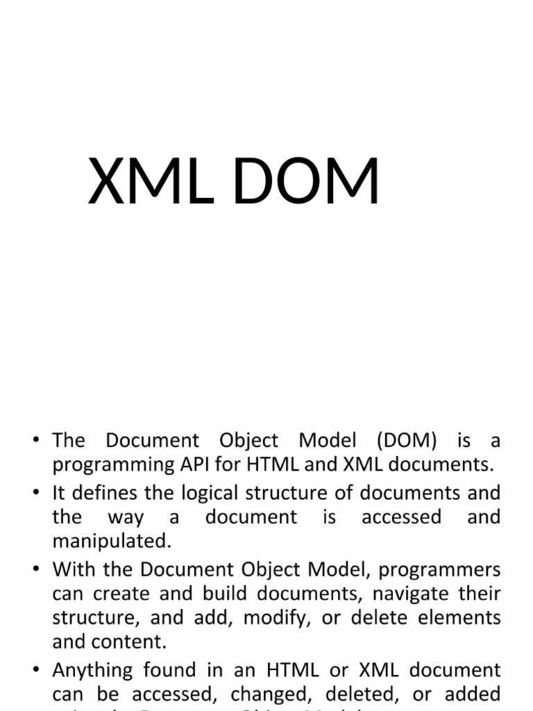 XML Dom | PDF