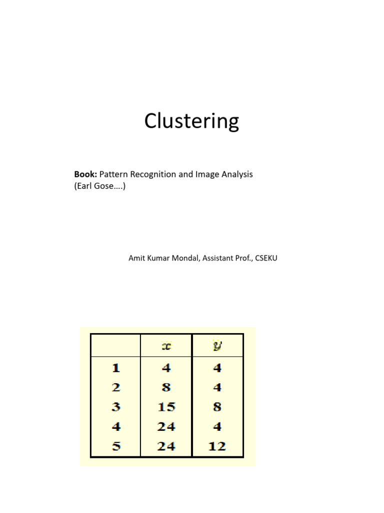 Clustering | PDF