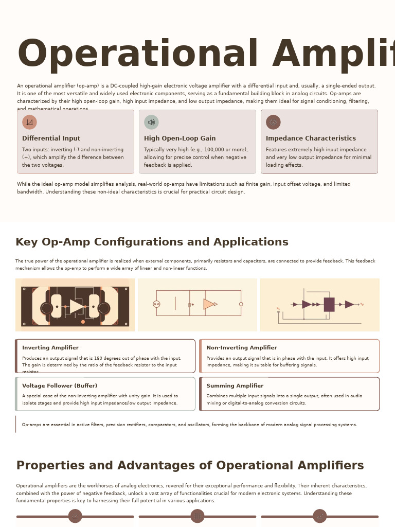 Operational Amplifiers | PDF | Operational Amplifier | Amplifier