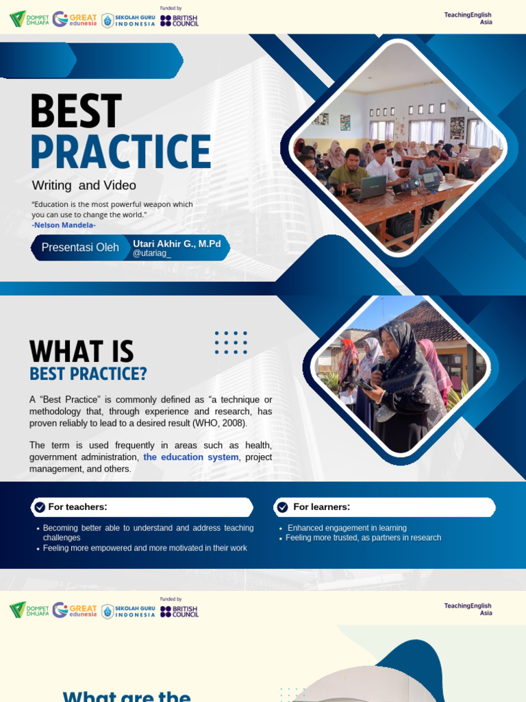 BEST PRACTICE-Utari Akhir Gusti | PDF | Human Communication | Behavior Modification