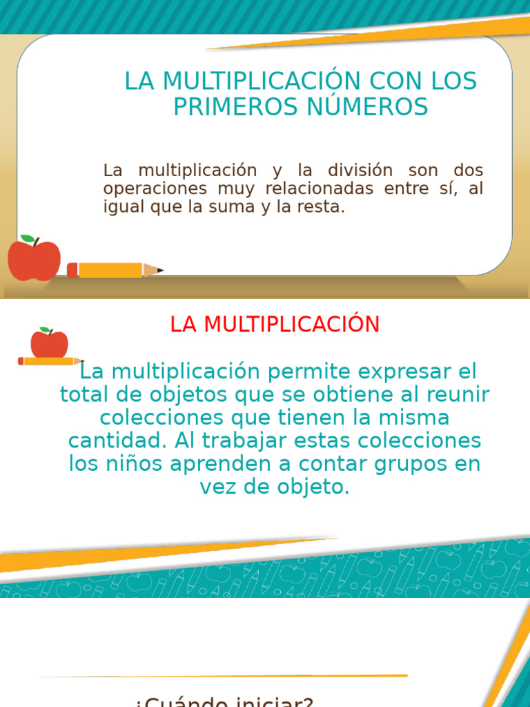 Enseñando Multiplicación a Niños | PDF