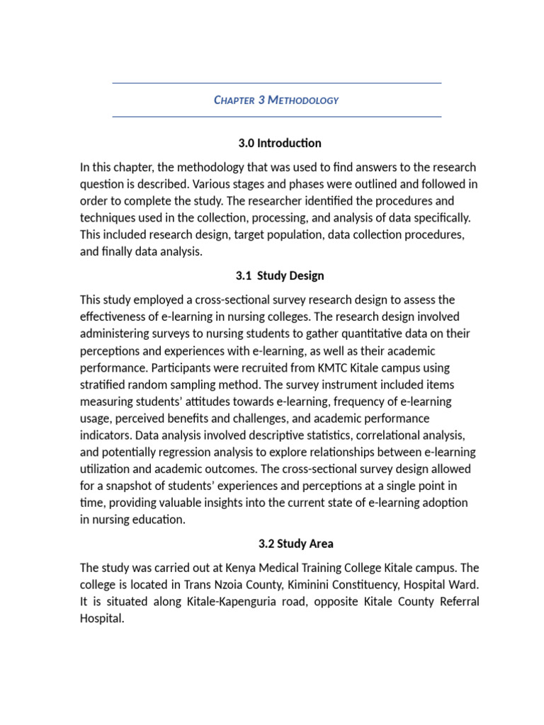 Chapter 3 Research Methodology | PDF | Survey Methodology | Sampling (Statistics)