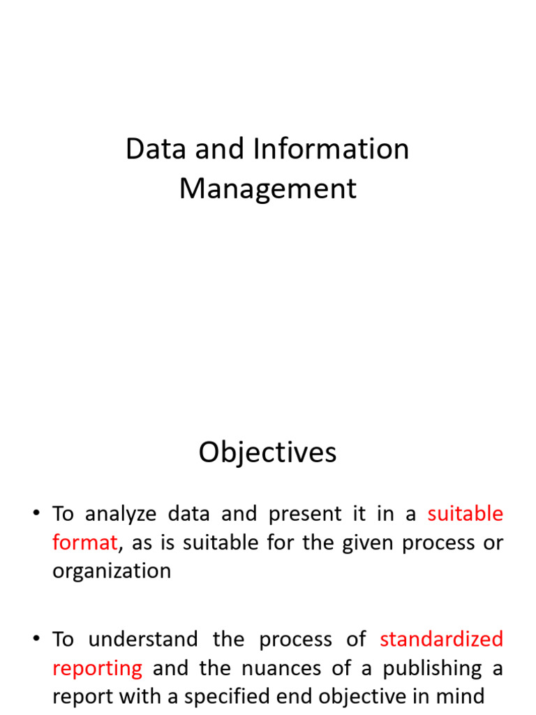 M6 - Data and Information Management | PDF | Regulatory Compliance | Risk