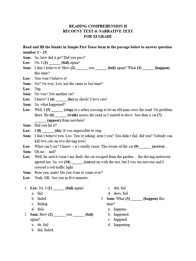 Reading Comprehension II | PDF