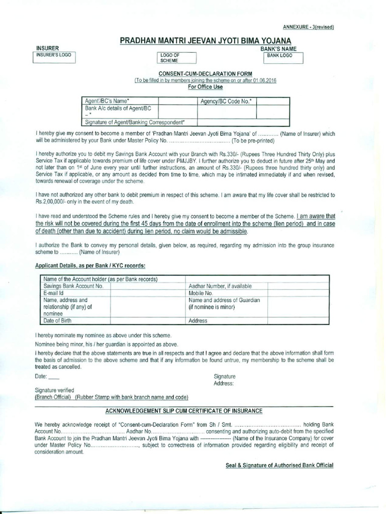 PMJJBY | PDF