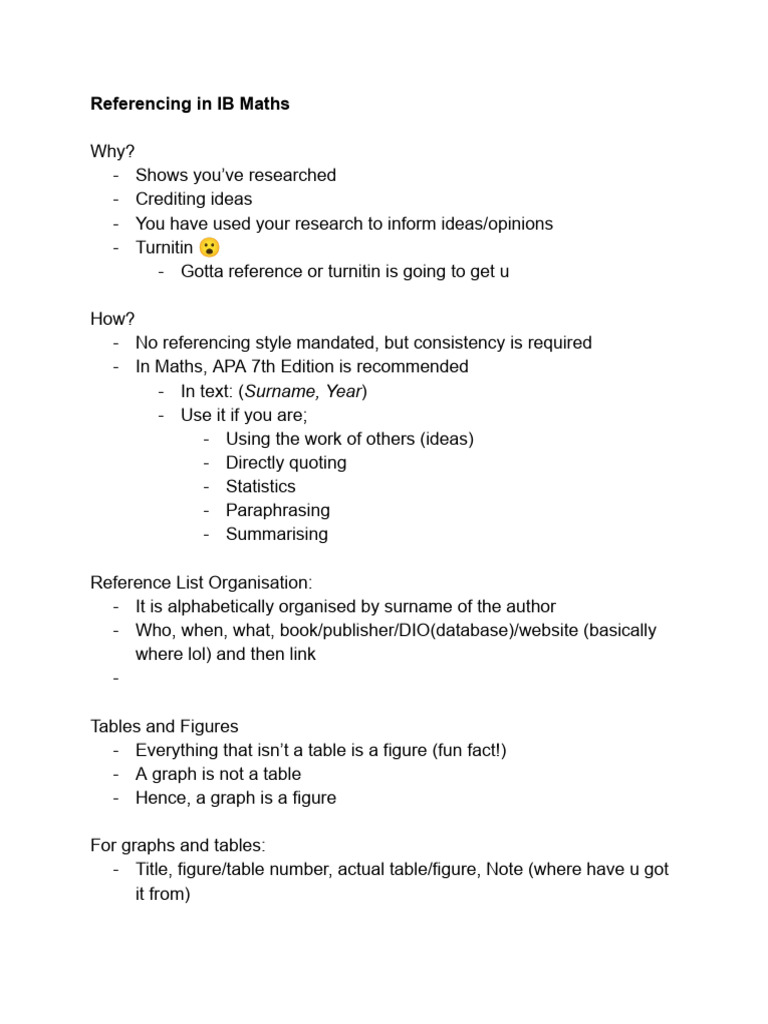 Referencing in Maths | PDF