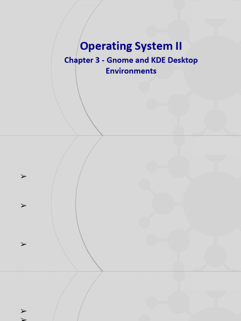 OSII - Chap3 - Gnome and KDE Desktop Environments | PDF | Desktop Environment | Icon (Computing)