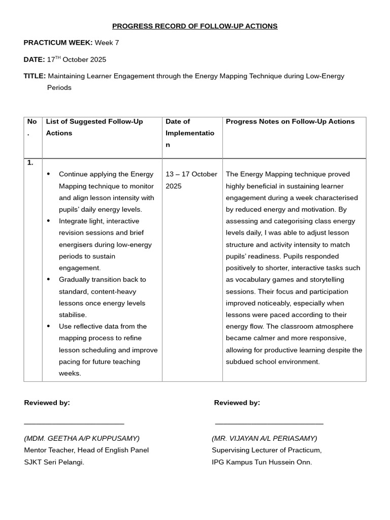 Energy Mapping for Learner Engagement | PDF | Learning | Intelligence