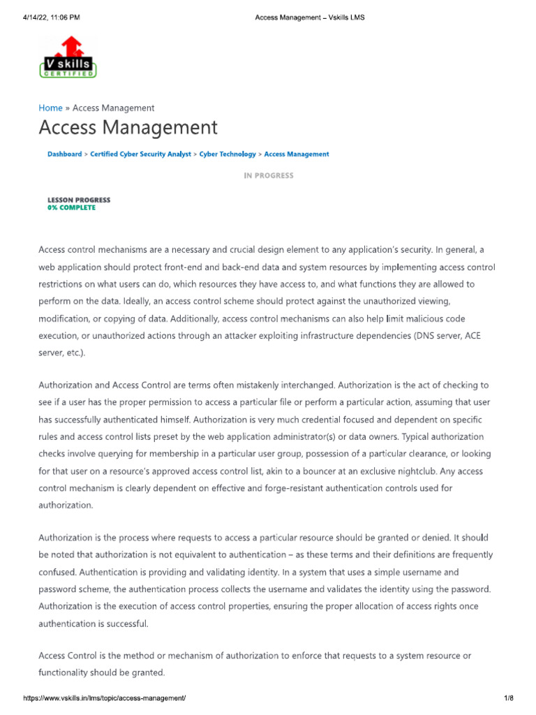 Access Management | PDF