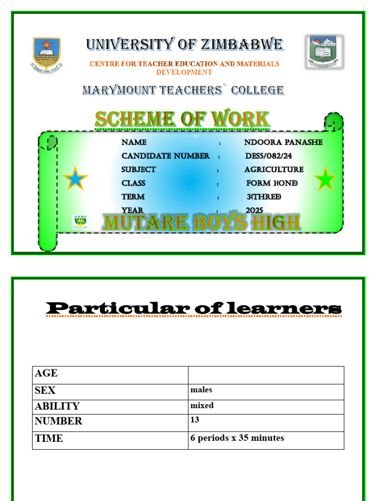 Form 1 Agriculture Curriculum Overview | PDF | Weed | Livestock
