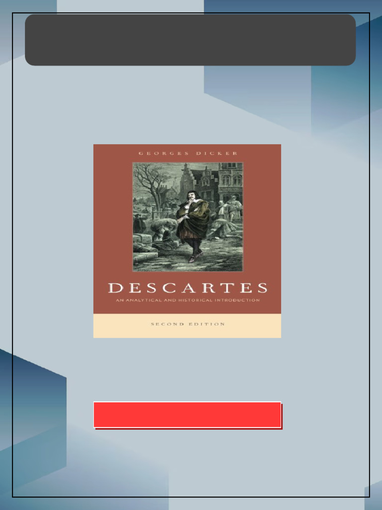 Descartes An Analytical and Historical Introduction 2nd Edition Georges ...